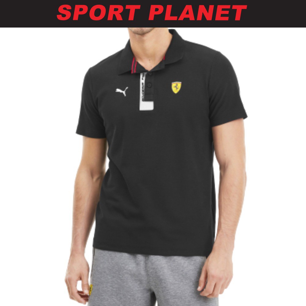 Puma Men Scuderia Ferrari Black Polo Shirt Baju Lelaki (596150-02 ...