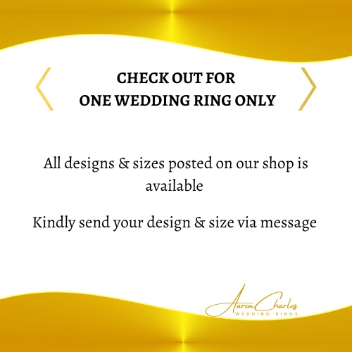 AARON CHARLES Free Engraved Name Wedding Ring - (PIECE ONLY) | Shopee ...