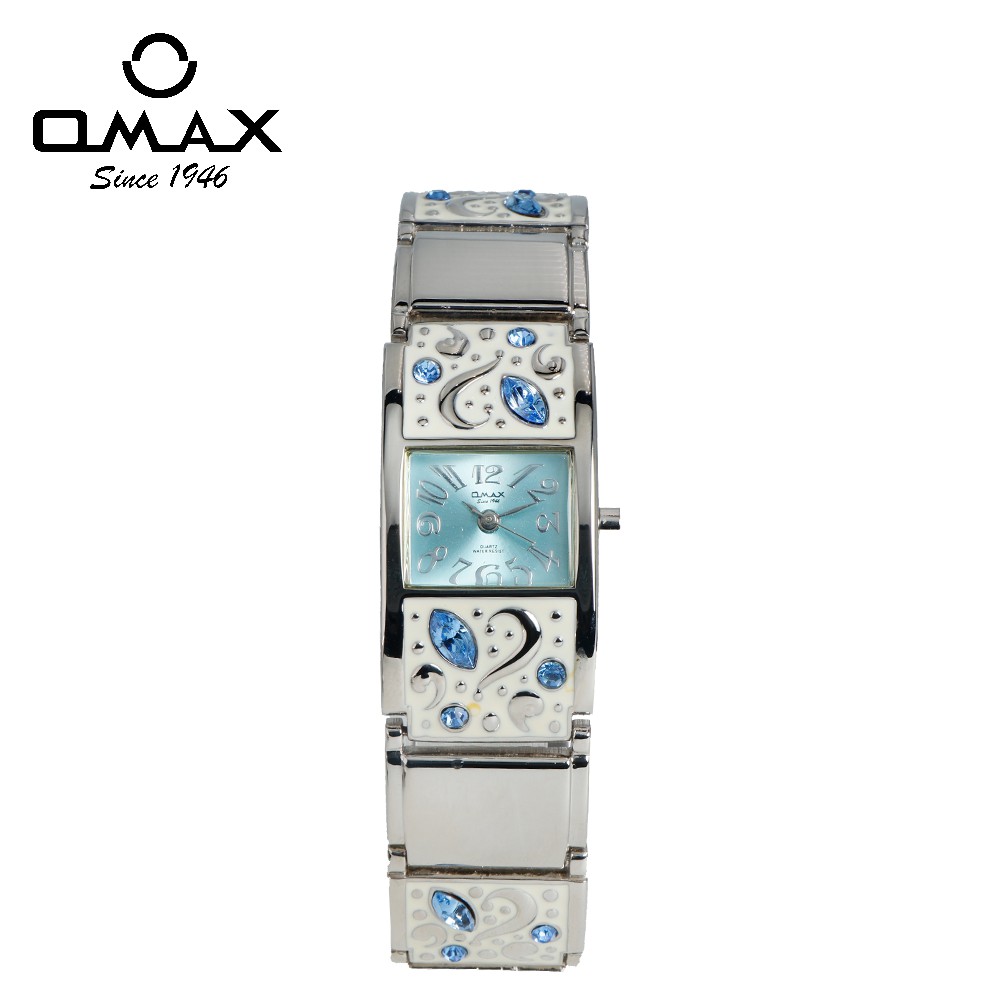 Omax Japan Movt Blue Stone Women's Crystal Wristwatch JES140S-BL ...