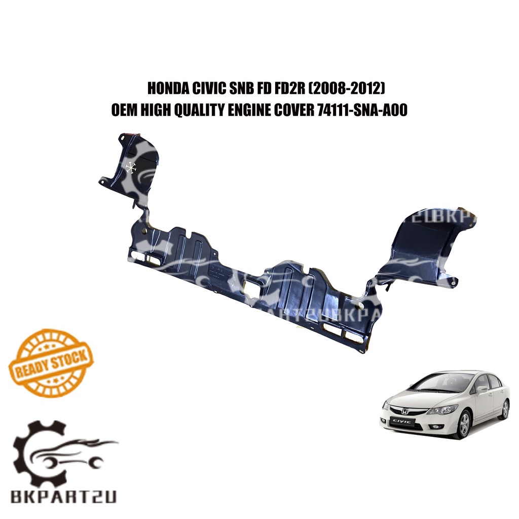 HONDA CIVIC SNB FD FD2R TYPE R K20A (2008-2012) ENGINE UNDER COVER OEM ...