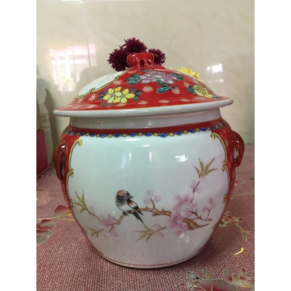 鸟语花香陶瓷米缸/Ceramic Rice Container | Shopee Malaysia