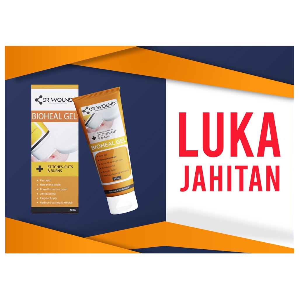 DR WOUND BioHeal Gel First Aid 20ml Mempercepatkan Proses Penyembuhan ...