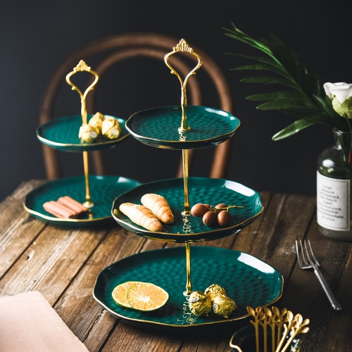 Luxury Ceramic Multi Tier Afternoon High Tea Cake Dessert Tower Rack ...