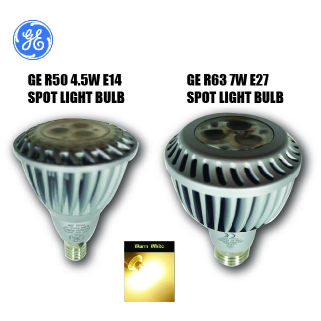 GE R50 4.5W R63 7W SPOT LIGHT BULB (WARM WHITE) GU10 BULB | Shopee Malaysia