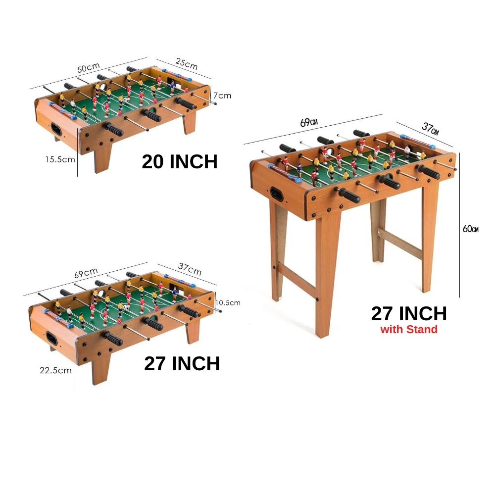 27 Inch Wooden Table Football Game With Stand Foosball Soccer Table ...