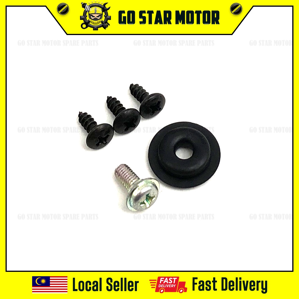 EX5 / EX5DREAM DREAM HORN COVER RUBBER + SCREW SET FRONT PANEL GETAH ...