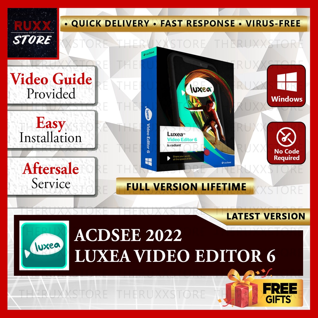 [Windows] ACDSee Luxea Video Editor 2022 + Content Packs Full Version ...