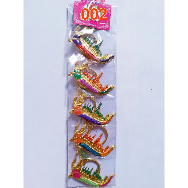 Thai Souvenirs Thailand Keychain All Styles Mixed Colors 5 Pieces/Pack ...