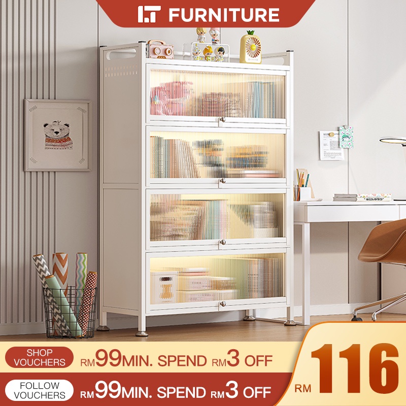 Cabinet Storage Book Cabinet Display Cabinet Snacks Storage Multi-layer ...