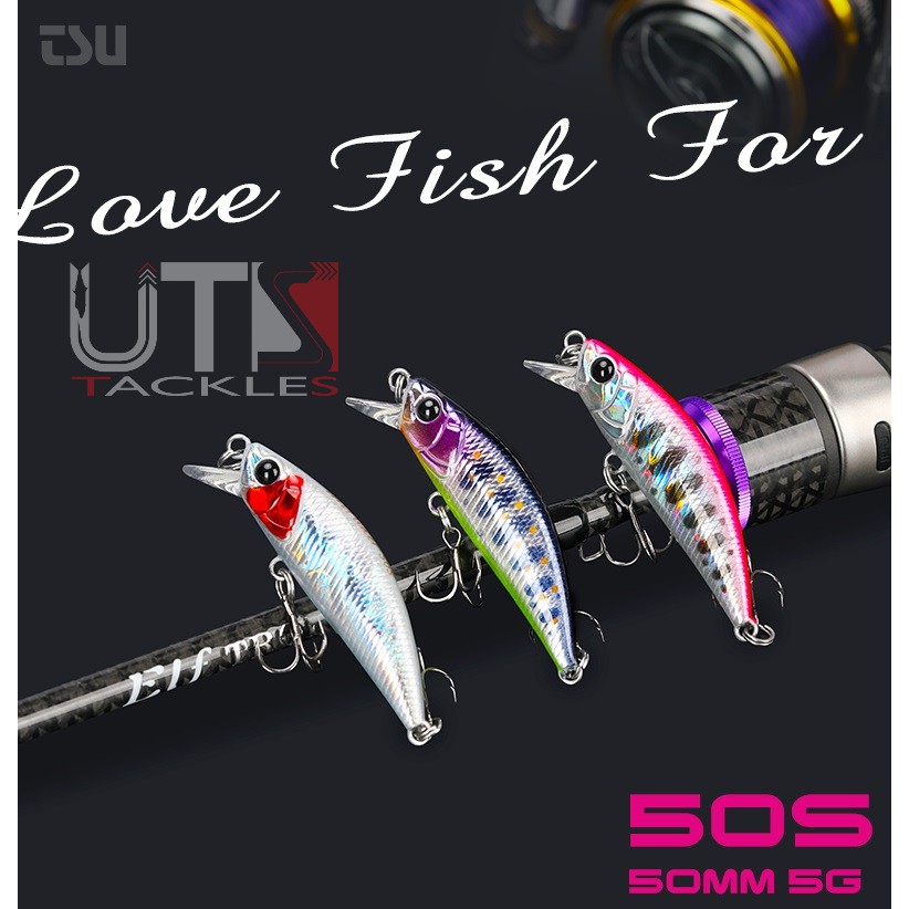 Tsurinoya Malaysia DW106 Intruder 50S/50MM/5G Gewang Sinking Minnow | Shopee Malaysia