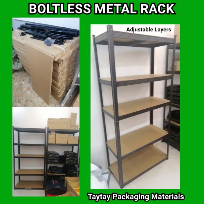 (*Best Quality) 5 LAYERS BOLTLESS STEEL RACK STORAGE SHELVES ...