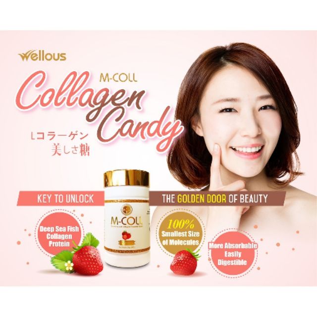 M COLL Whitening Collagen Candy 100% Authentic Beauty candy [ halal ...