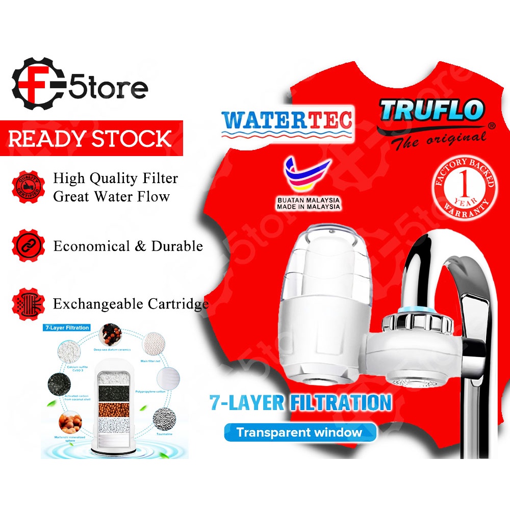 Watertec Truflo Tap Water Purifier TRU 301 Ceramic Filter Cartridge ...