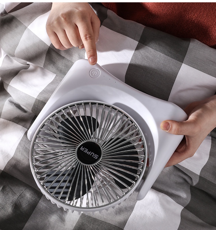 Touch Smart 120° Rechargeable Fan Folding Intelligent Fan Desktop USB ...