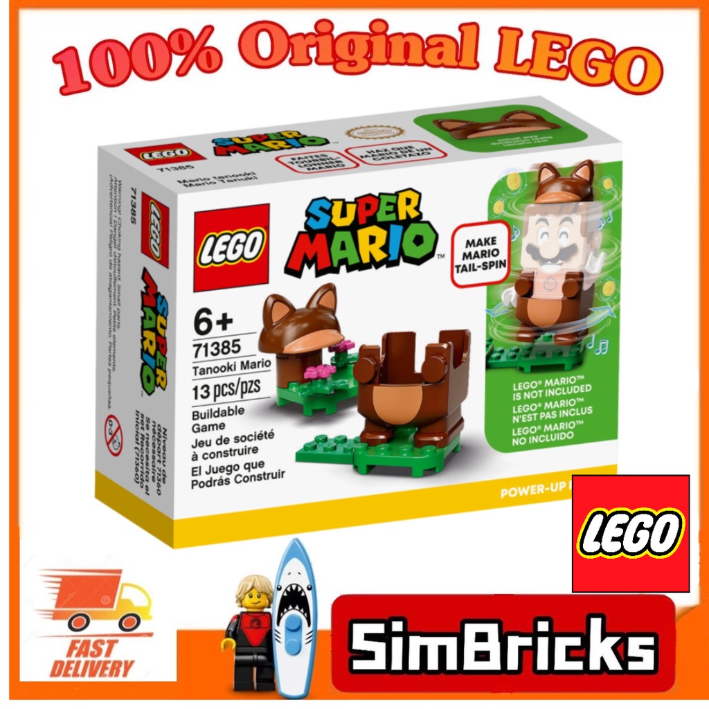 (SimBricks) Lego 71385 Super Mario Tanooki Mario Power-Up Pack | Shopee ...