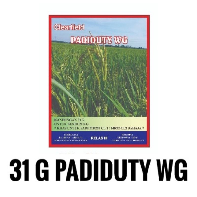 RACUN PADI ANGIN PADI DUTY 31G SAMA MACAM ONDUTY WG CLEARFILED | Shopee ...