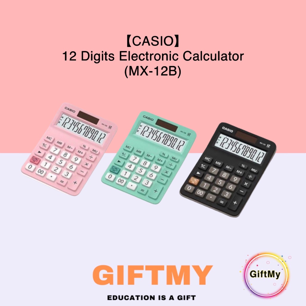 【CASIO】12 Digits Electronic Calculator (MX-12B) | Shopee Malaysia