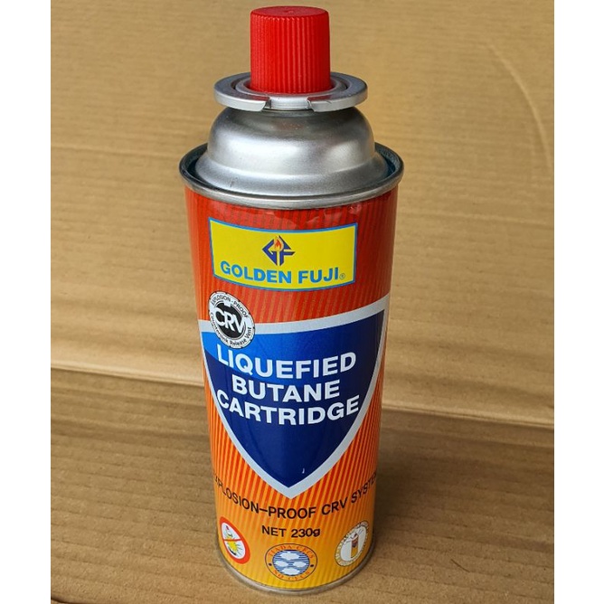 Golden Fuji Liquefied Butane Cartridge INFLAMMABLE GAS REFILL 230g ...