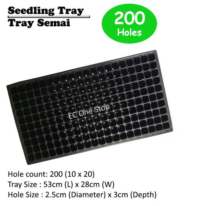 200 Holes Seedling Tray / Dulang Bekas Semaian 200 Lubang (1 PCS ...