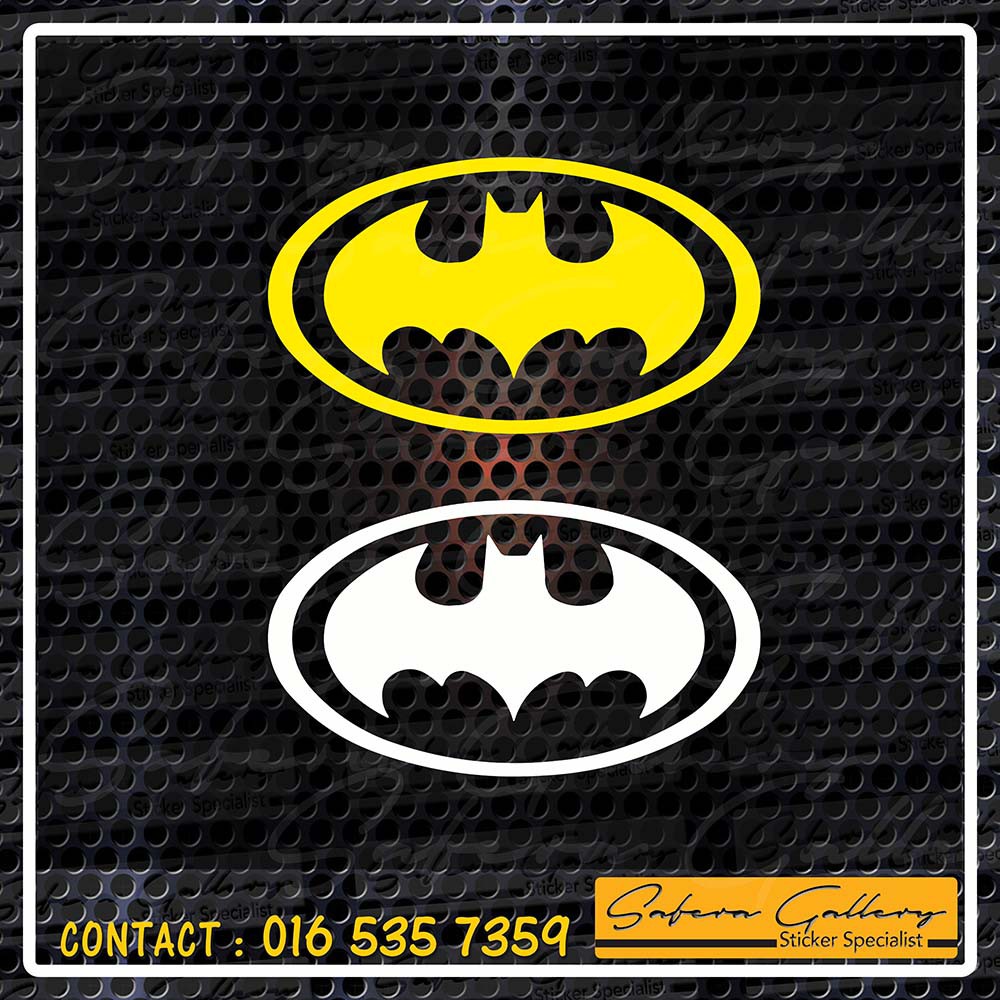 batman sticker cutting sticker batman logo sticker kereta logo batman ...