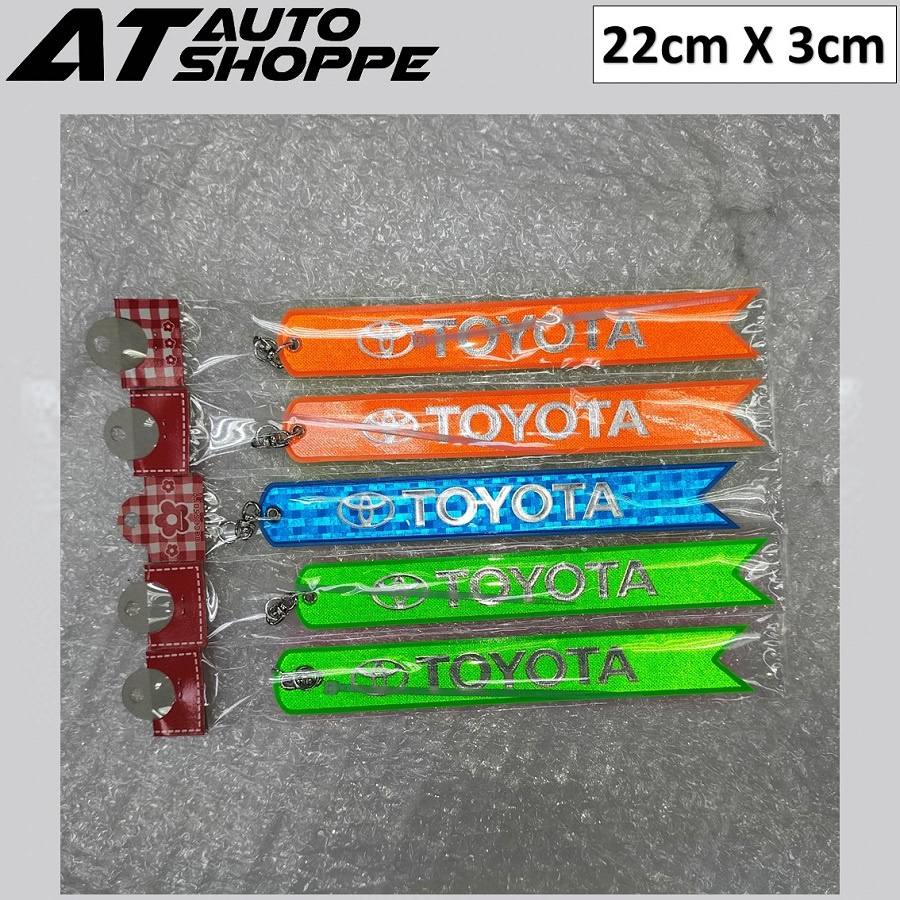 (TOYOTA) REFLECTIVE BAND SAFETY STRIP TOWING STATIC TOW 2 FACE 22CM x ...