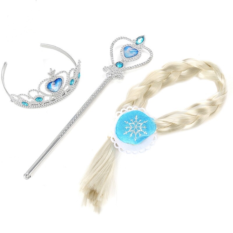 Princess Crown Tiara Wand Kids Crown Set Frozen Elsa Anna Crown ...