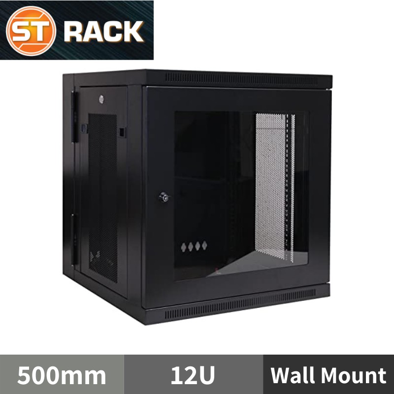 ST RACK WM1265 Wall Mount Rack Enclosure 19'' - 500mm DEPTH (12U ...