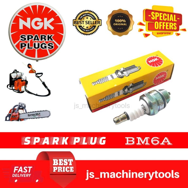 Ngk Spark plug BPM6A for brush cutter / Chainsaw/ 100% Original ...