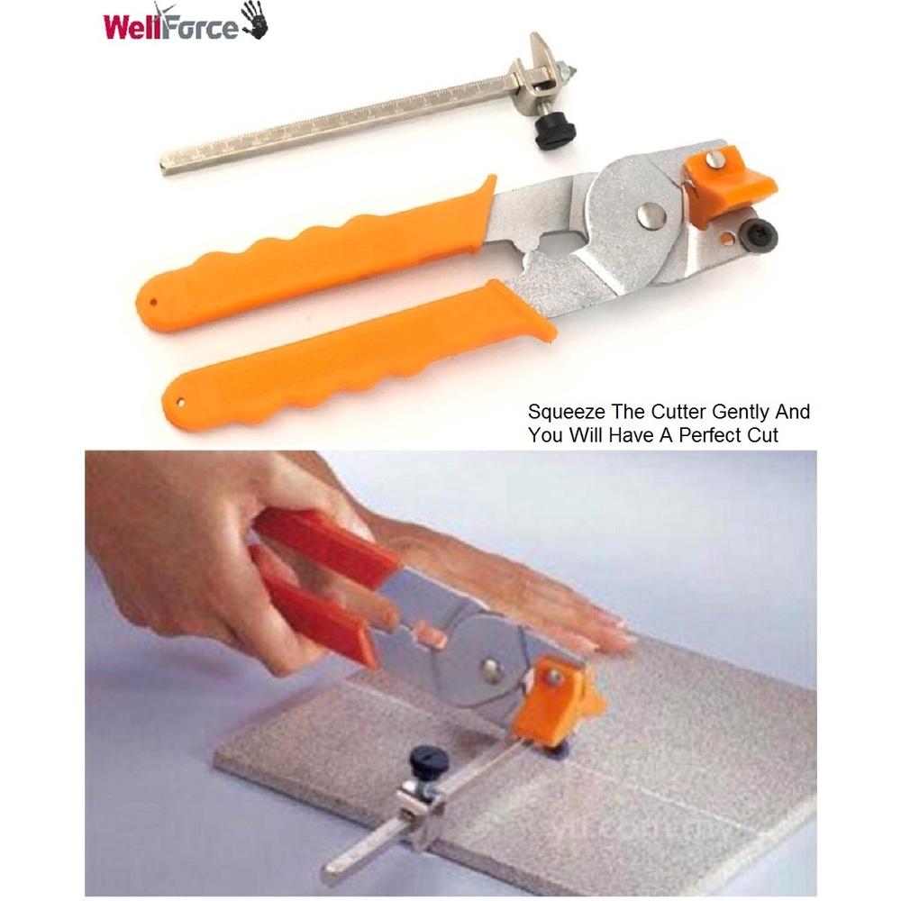 Wellforce 8Inch Tile Cutting Plier With Adjustable Gauge For Floor ...