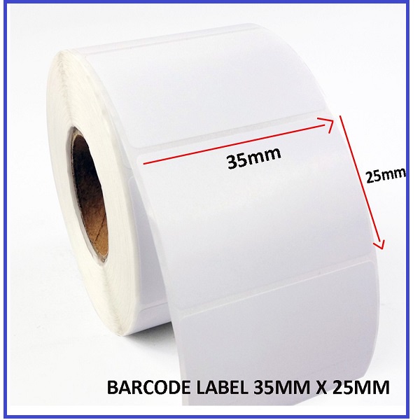 35mm x 25mm Blank Barcode Label Sticker Printing Labels Printer Sticker ...