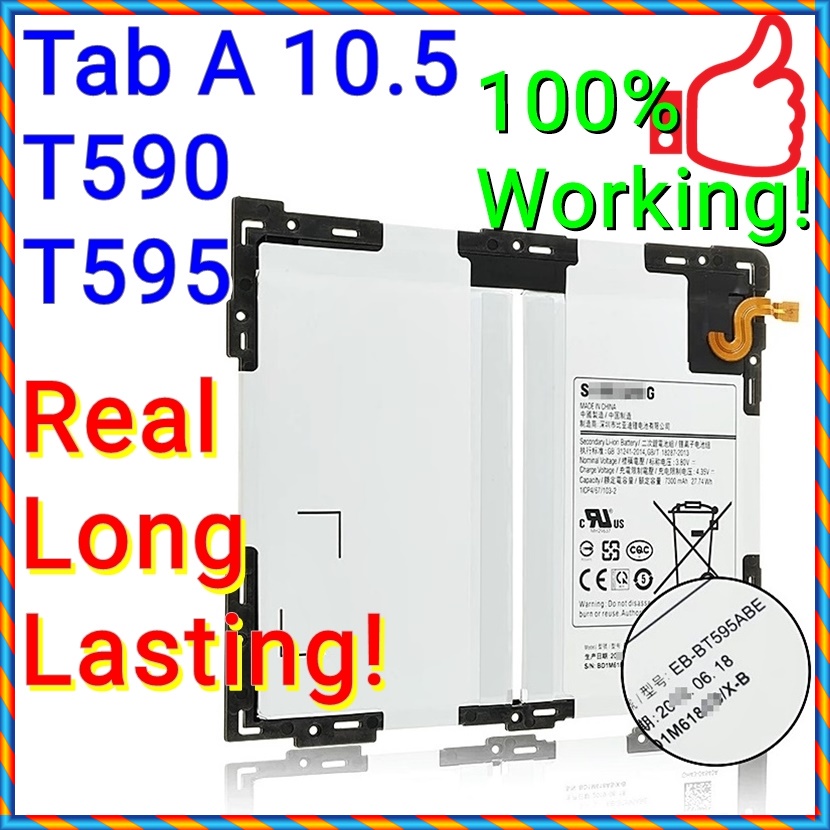 (7300mAh) NEW ORI Long Lasting Stable ICT Battery EB-BT595ABE for ...