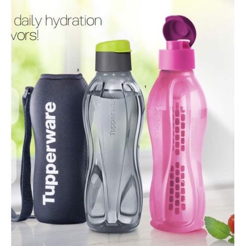💥Ready Stock!💥Tupperware Eco Bottle 750ml (2pcs) + 1 pouch + Free Gift ...