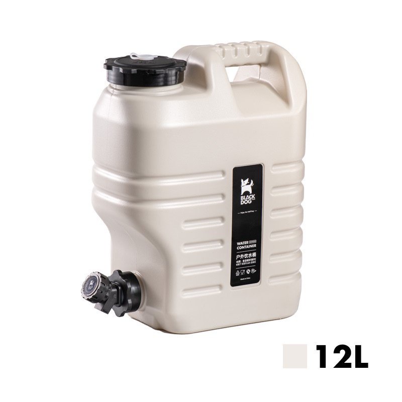 Blackdog PE Square Outdoor Water Tank Camping Picnic 12L Drinking Water ...