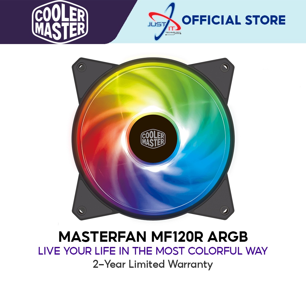 Cooler Master Masterfan MF120R ARGB Addressable Chassis Fan R4-120R ...