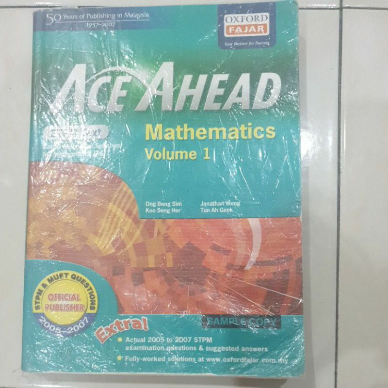 Mathematics T STPM Sem 1 Oxford Fajar 1st Edition (Textbook) | Shopee ...