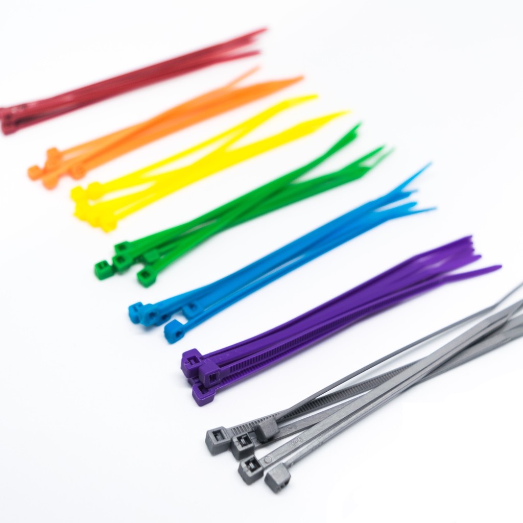 [Ready Stock] Colorful Nylon Cable Tie 2.5 (3) x 100mm (100pcs), 3.5 (4 ...