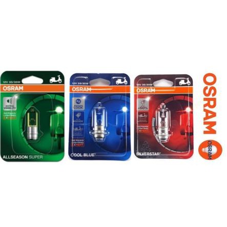 Osram halogen bulb 12v 35/35 skin pack /cool blue / silverstar/all ...
