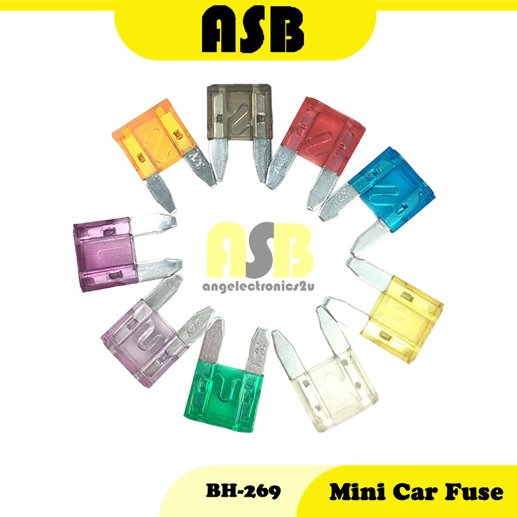 (1pc) Mini Car Fuse BH-269 ( 3 A / 5 A / 7.5 A / 10 A / 15 A / 20 A ...