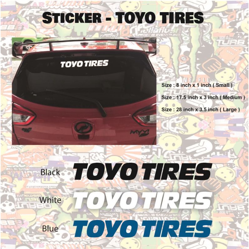 STICKER - TOYO TIRES - 1 PC | Shopee Malaysia