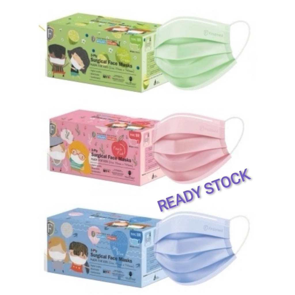 Firstmed 3 Ply Kids Surgical Face Mask 3层小孩款医用口罩 | Shopee Malaysia