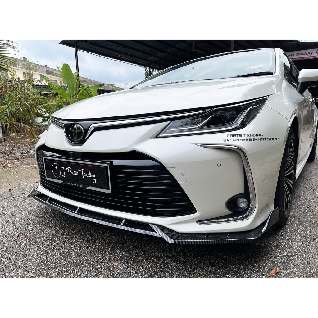 Toyota Corolla Altis Front Diffuser Lips Skirt Skirting 2018 2019 2020 ...
