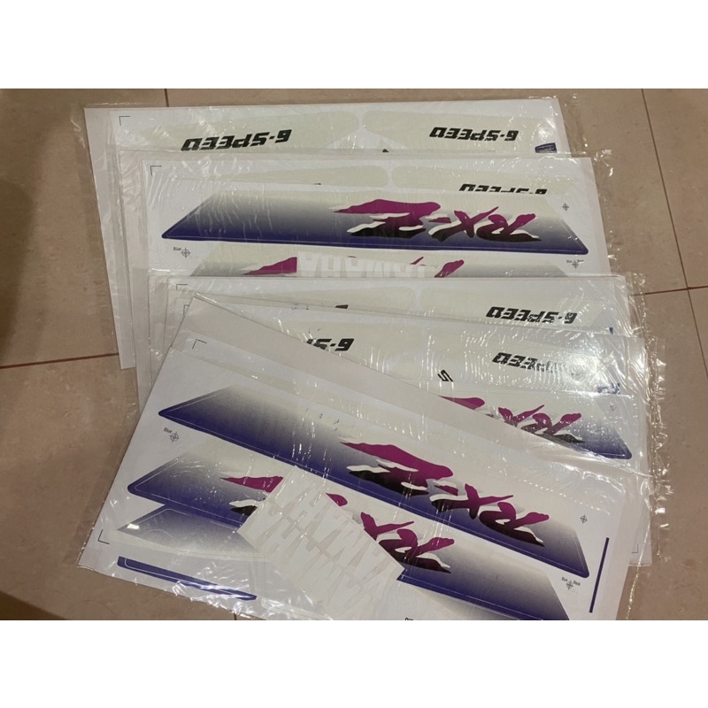 RXZ Yamaha Body Set Sticker (8) blue | Shopee Malaysia
