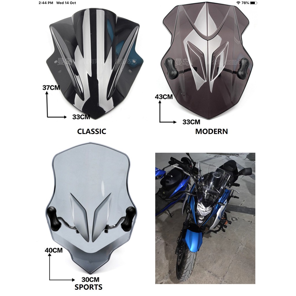 CFMOTO 400NK/650NK WINDSHIELD | Shopee Malaysia