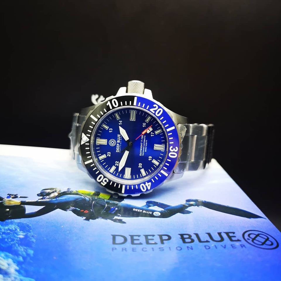 Deep Blue 500m Tritium Professional Diver Watch Batman Ceramic Bezel ...