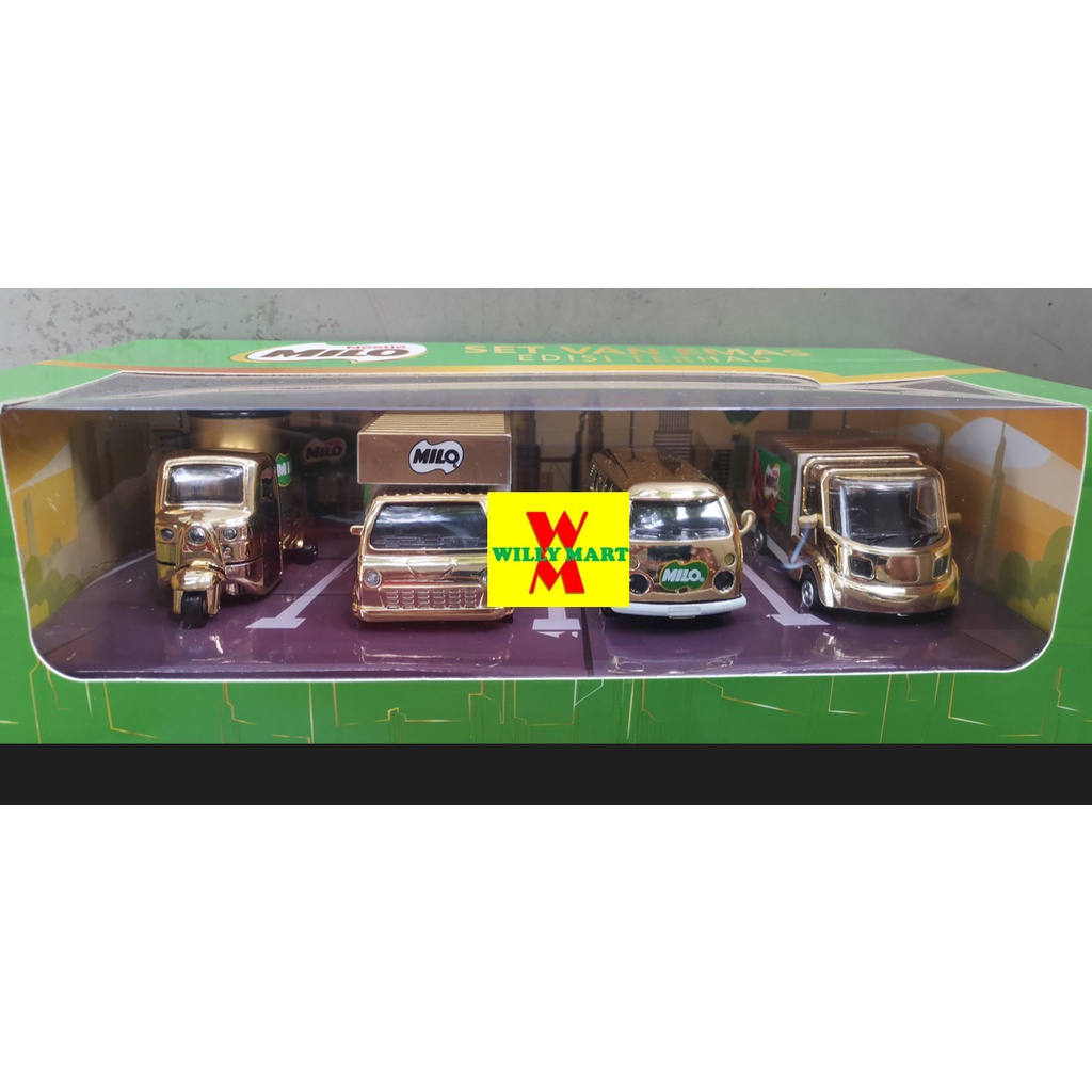 Milo Set Van 2022 Emas Edisi Terhad Milo Gold Van Collection Collectibles [4 Gold Van] | Shopee ...