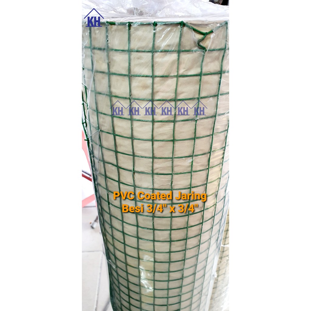 Green PVC Coated OR Non Coated Steel Wire Mesh/Jaring Besi Telah Balut ...