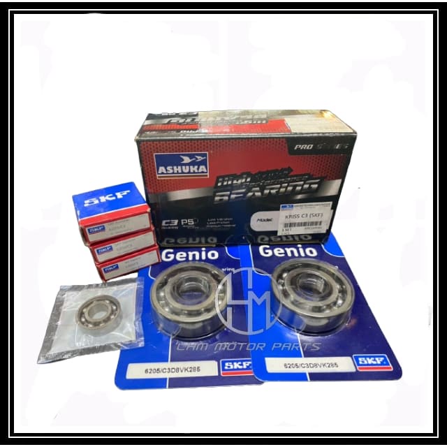ASHUKA RACING ENJIN ENGINE BEARING SET KRISS/EX5DREAM/WAVE100/LC4S/LC5S ...