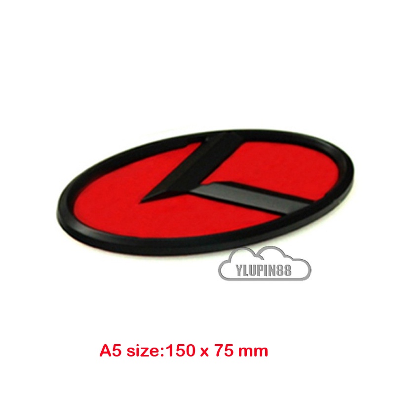 RTO KIA Logo Car Front Grill Emblem Sticker Rear Trunk Emblem Badge ...