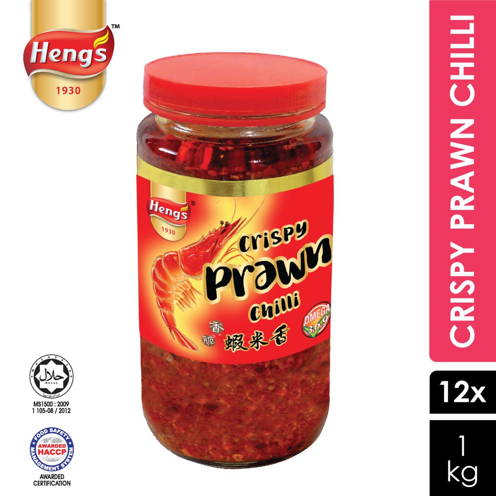 (Carton Deal) Heng's Crispy Prawn Chilli 1kg | Shopee Malaysia