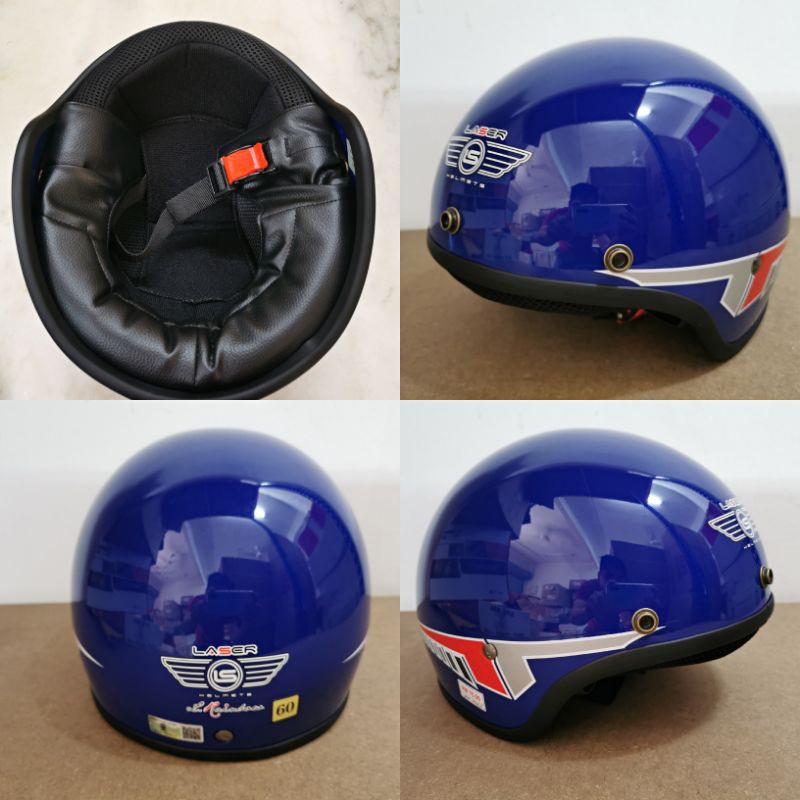 HELMET LASER CRUISER motorcycle helmet (sirim) HALF | Shopee Malaysia